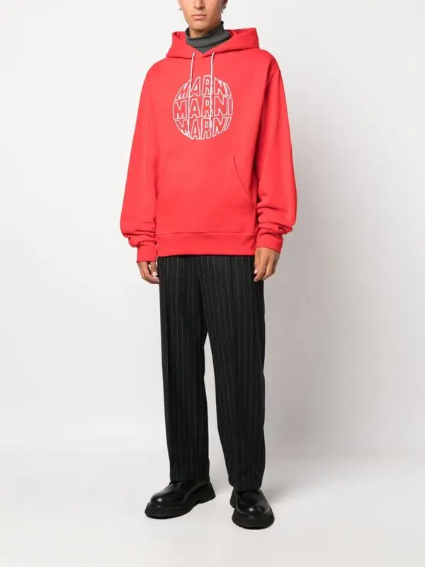 Marni Logo-print Cotton Hoodie