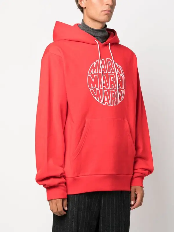 Marni Logo-print Cotton Hoodie