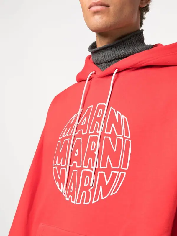 Marni Logo-print Cotton Hoodie