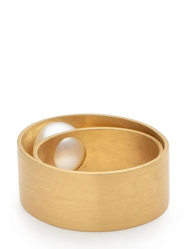 LIA DI GREGORIO 18kt Yellow Akoya Pearl Ring