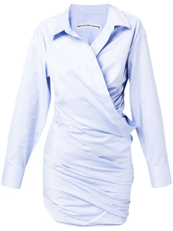 Alexander Wang Asymmetric Cotton Shirtdress