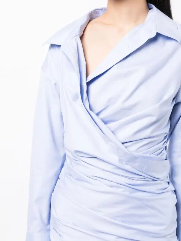 Alexander Wang Asymmetric Cotton Shirtdress