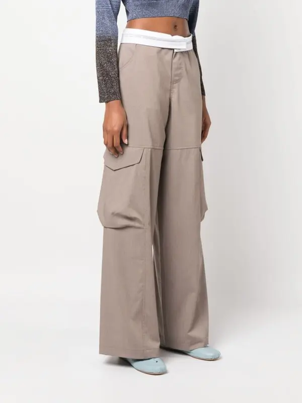 Gcds Wide-leg Cargo Trousers