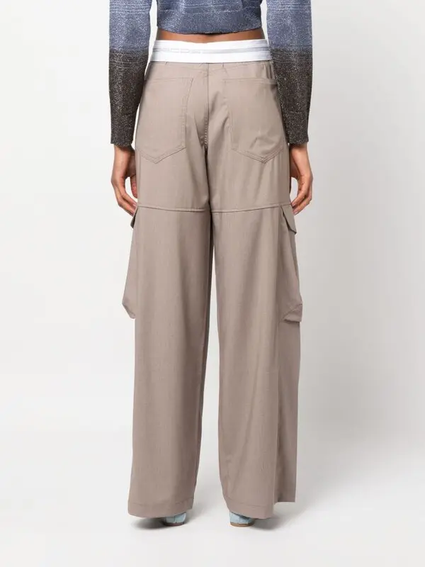 Gcds Wide-leg Cargo Trousers