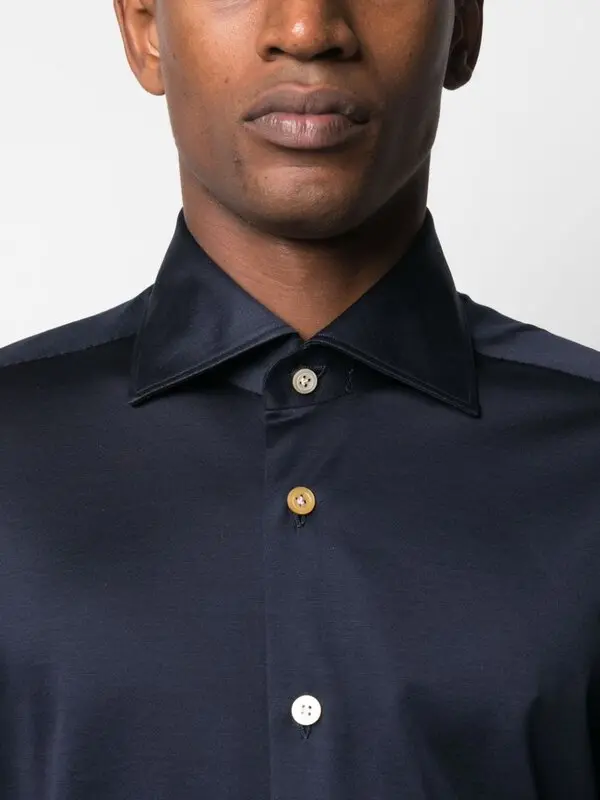 Kiton Slim-cut Cotton Shirt