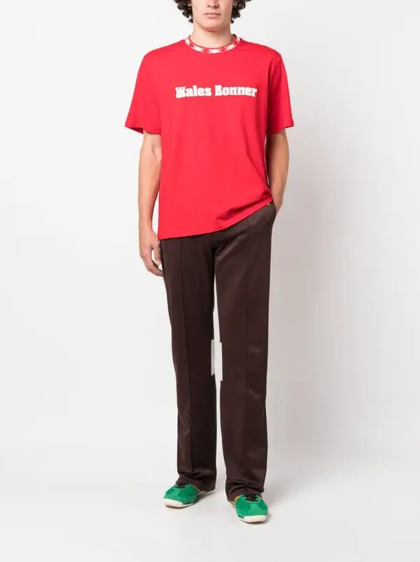 WALES BONNER Original Logo-appliqué T-shirt - Red