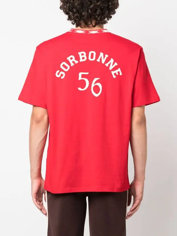 WALES BONNER Original Logo-appliqué T-shirt - Red