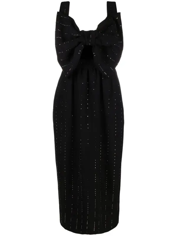 Viktor & Rolf Starry Night Crystal-embellished Midi Dress - Black