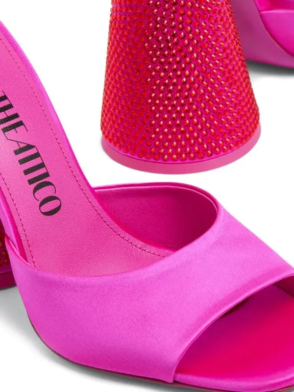 Attico Luz Rhinestone-embellished Sandals - Pink