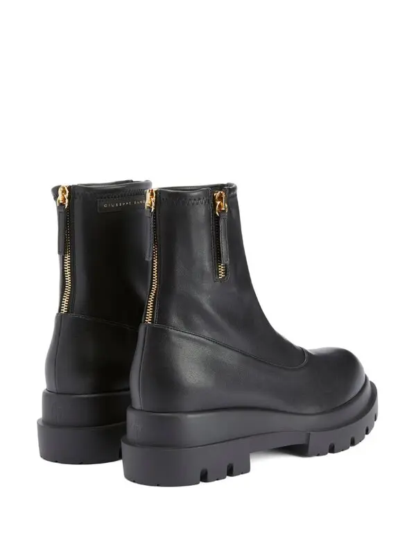 GIUSEPPE ZANOTTI Avide Zip-up Combat Boots - Black