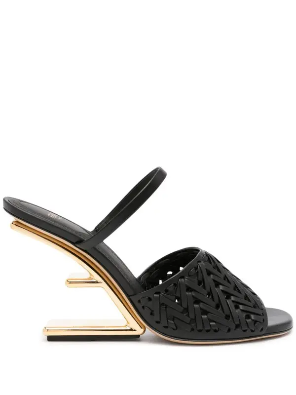 Fendi First 95mm Leather Sandals