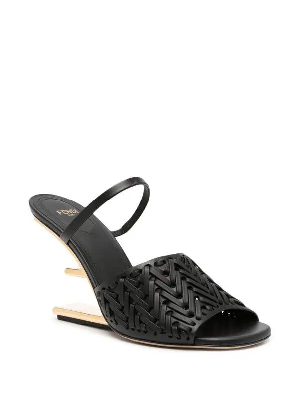 Fendi First 95mm Leather Sandals