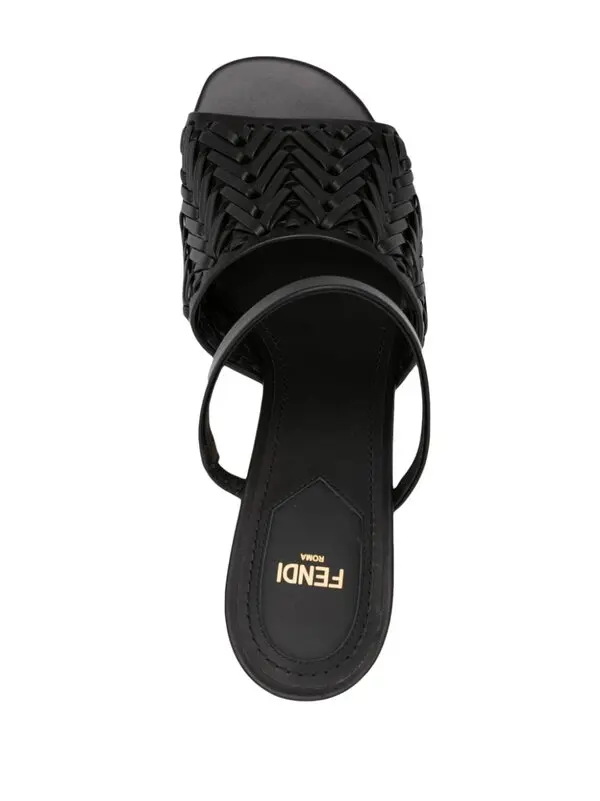 Fendi First 95mm Leather Sandals