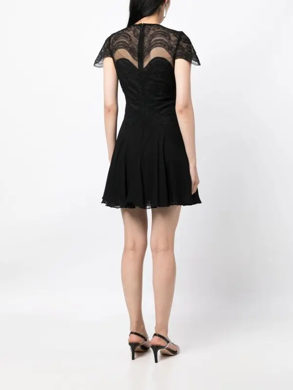 Costarellos Mangano Silk Georgette Minidress