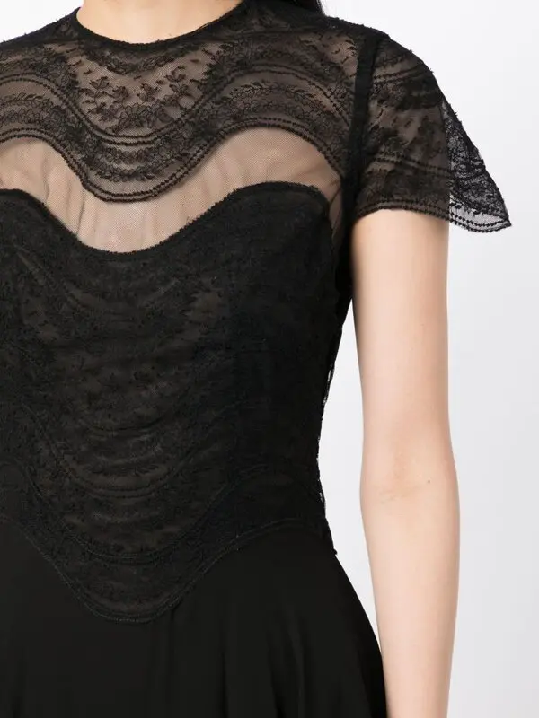 Costarellos Mangano Silk Georgette Minidress
