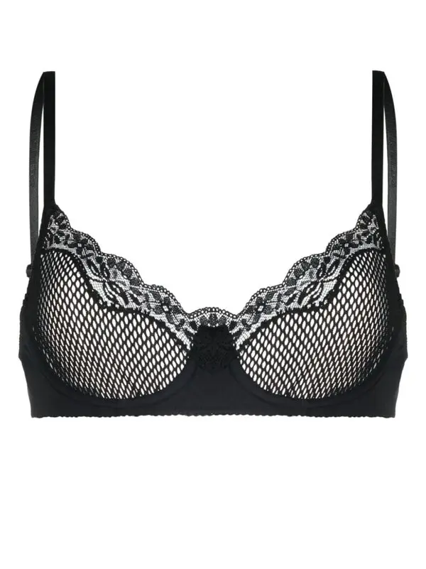 Dsquared2 Net Balconette Bra - Black