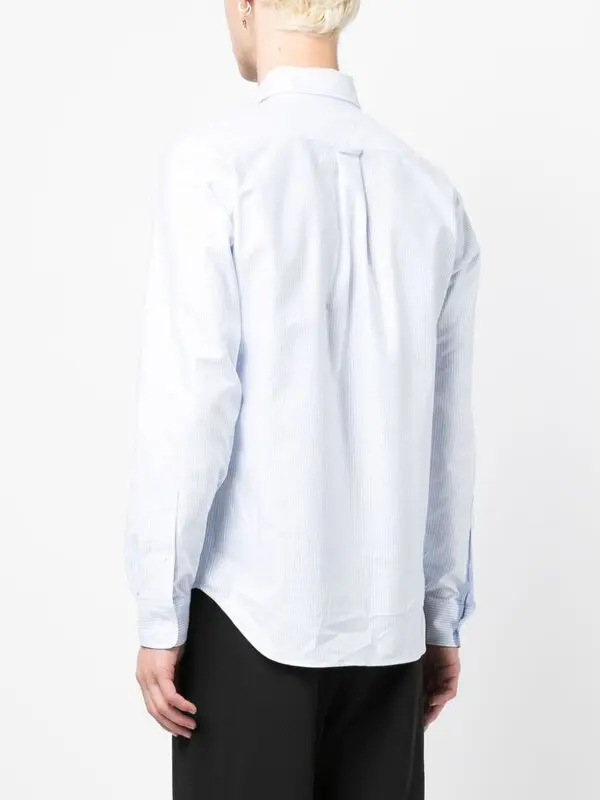 Maison Kitsuné Embroidered-fox Cotton Shirt