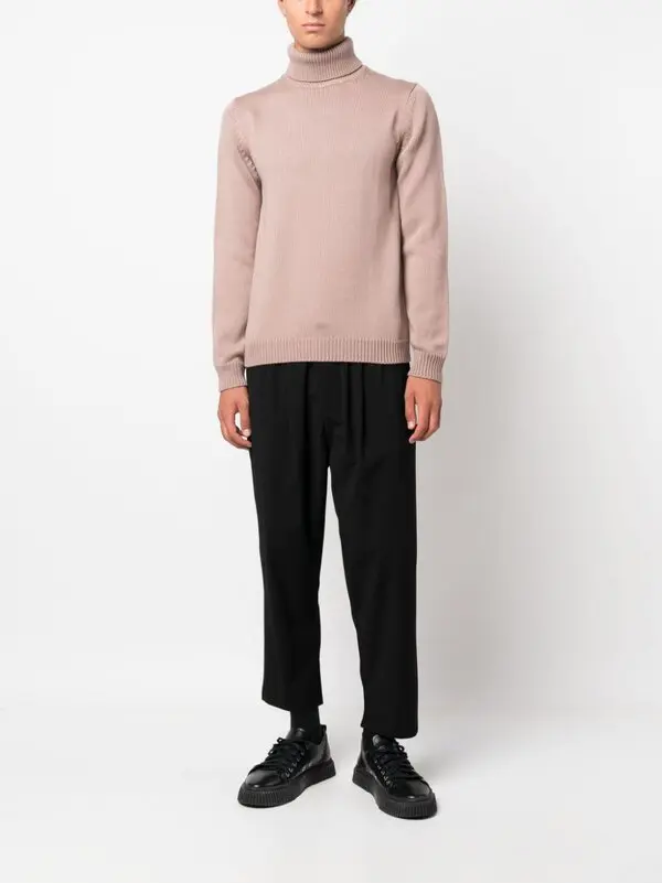 NUUR Roll-neck Merino Wool Jumper - Pink