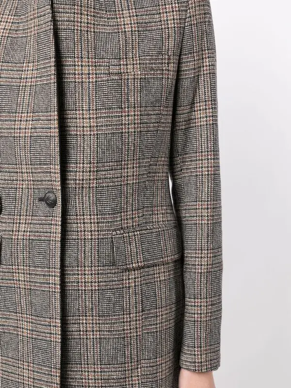 Rag & Bone Plaid Check Pattern Single-breasted Blazer