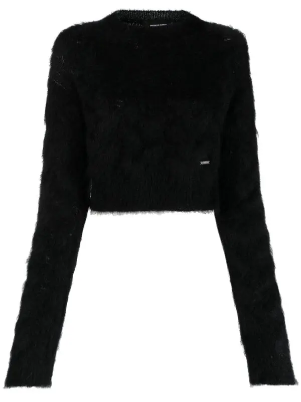 Dsquared2 Brushed Mohair-blend Jumper - Black