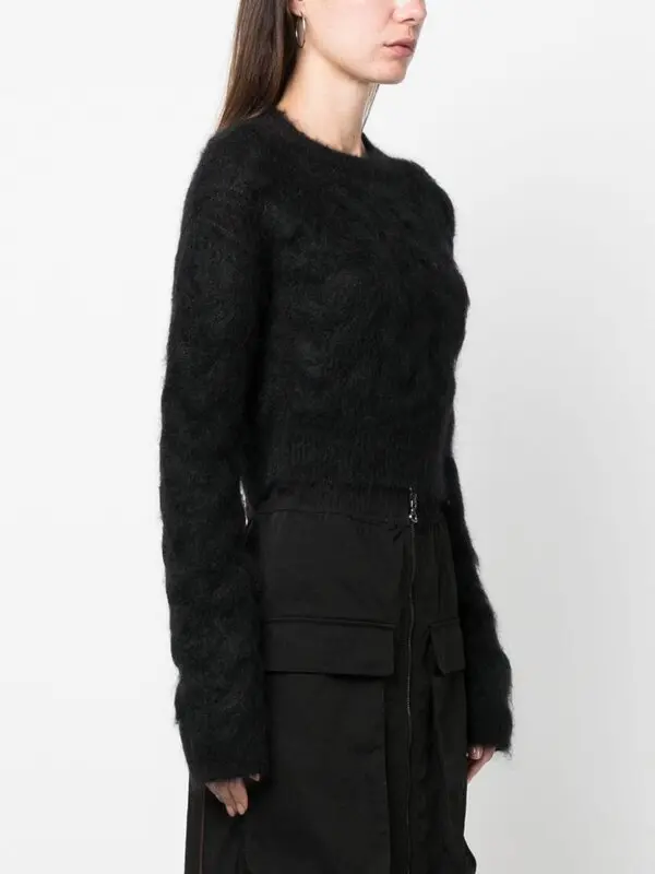 Dsquared2 Brushed Mohair-blend Jumper - Black