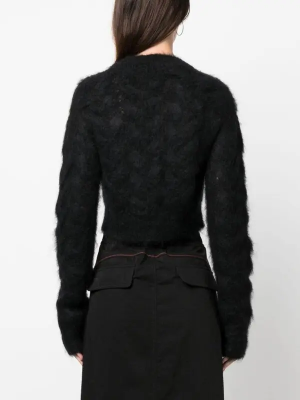 Dsquared2 Brushed Mohair-blend Jumper - Black