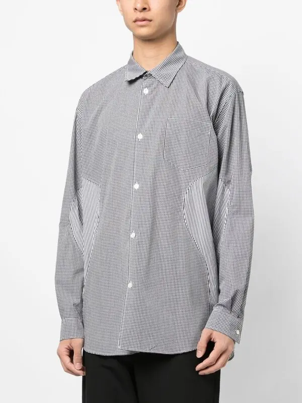 Undercover Mixed-print Cotton Shirt
