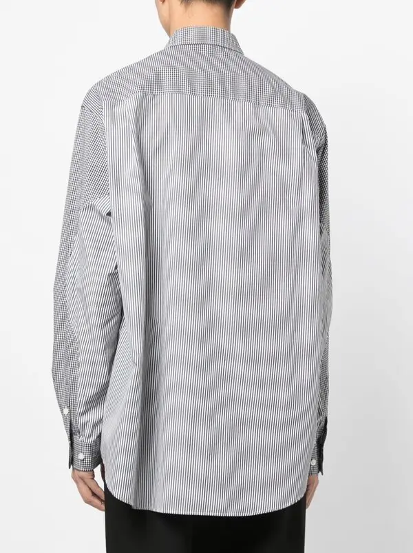 Undercover Mixed-print Cotton Shirt