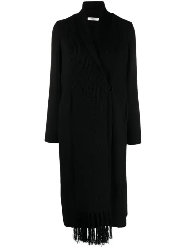 CHARLOTT Double-breasted Knitted Wool Coat