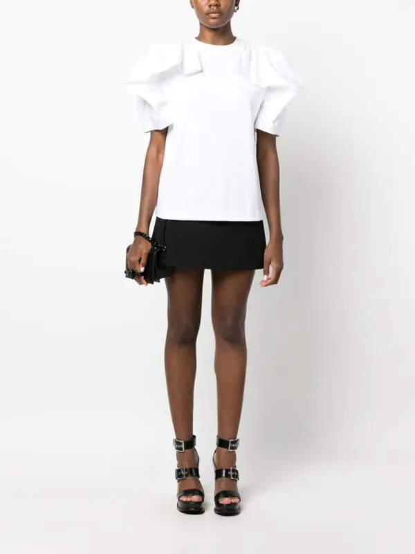 Alexander McQueen Draped Cotton T-shirt