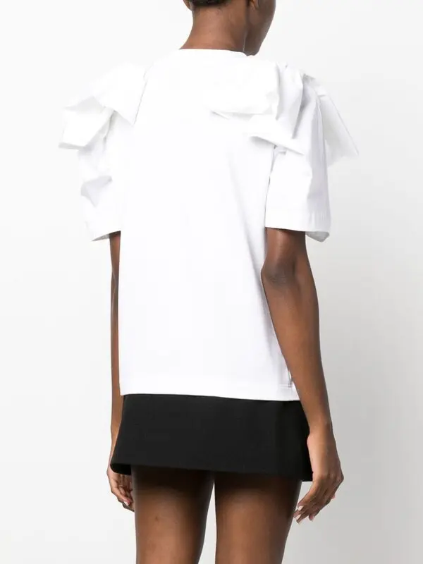 Alexander McQueen Draped Cotton T-shirt