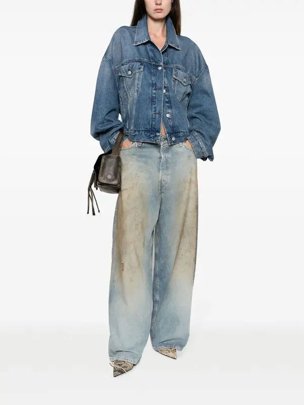 Acne Studios 2023 Super Baggy Fit Jeans - Blue | Editorialist