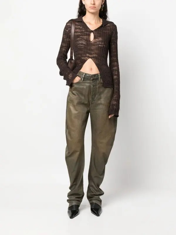 Acne Studios Relaxed Fit Coated Jeans
