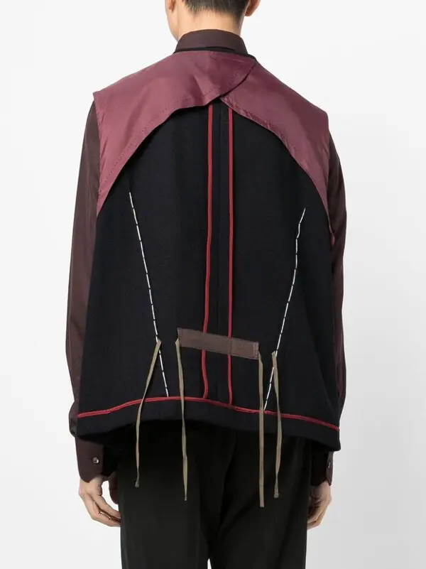 Kolor Patchwork Wool Vest