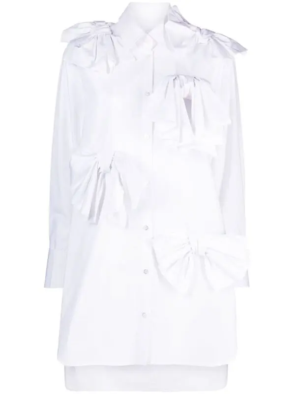 Viktor & Rolf Bow-detail Shirtdress - White