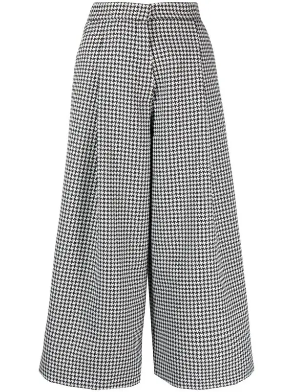 Viktor & Rolf Houndstooth Pattern Cropped Trousers