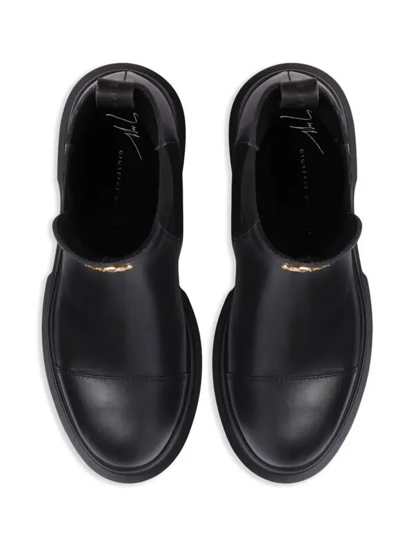 GIUSEPPE ZANOTTI Tankie Leather Chelsea Boots