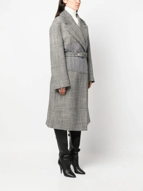 TOM FORD Houndstooth-pattern Belted Coat