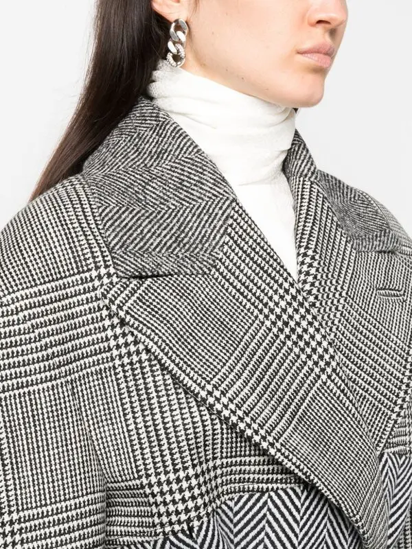 TOM FORD Houndstooth-pattern Belted Coat