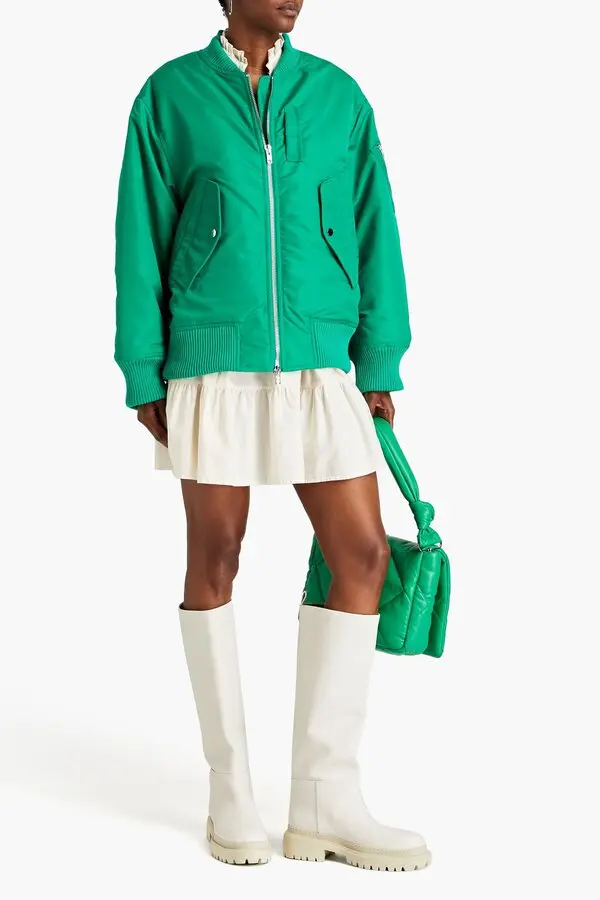 STAND STUDIO Jumbo Shell Bomber Jacket - Jade