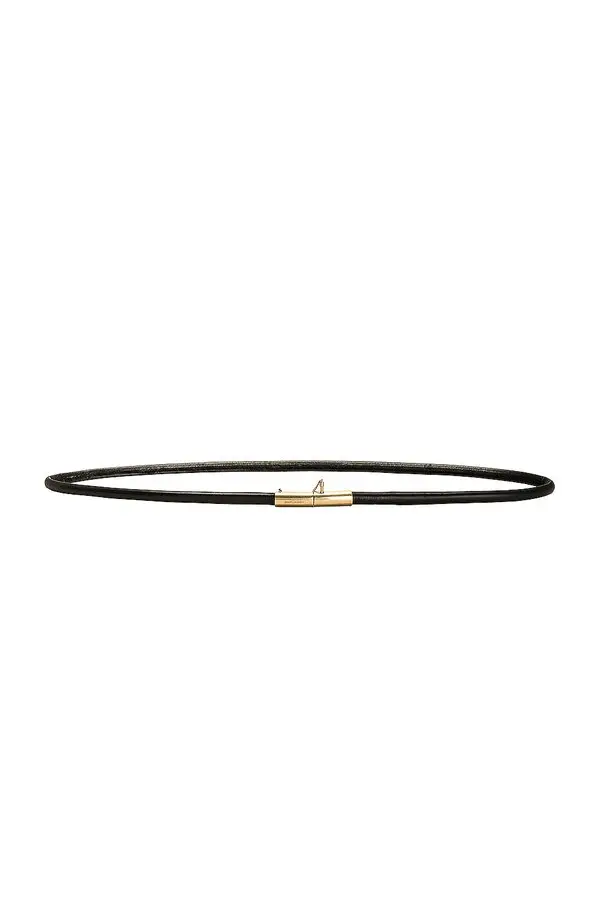 Saint Laurent Fine Cintura Belt - Nero