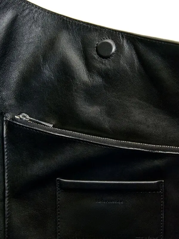 REFORMATION Vittoria Medium Tote Bag - Black