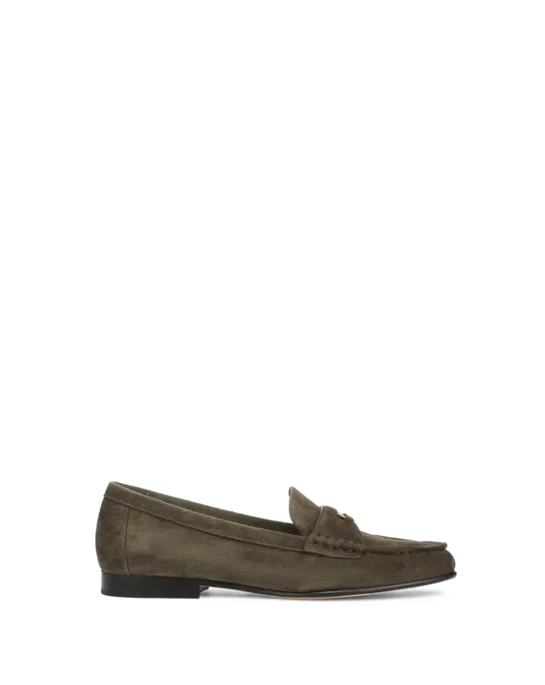 Veronica Beard Penny Suede Loafer - Cypress