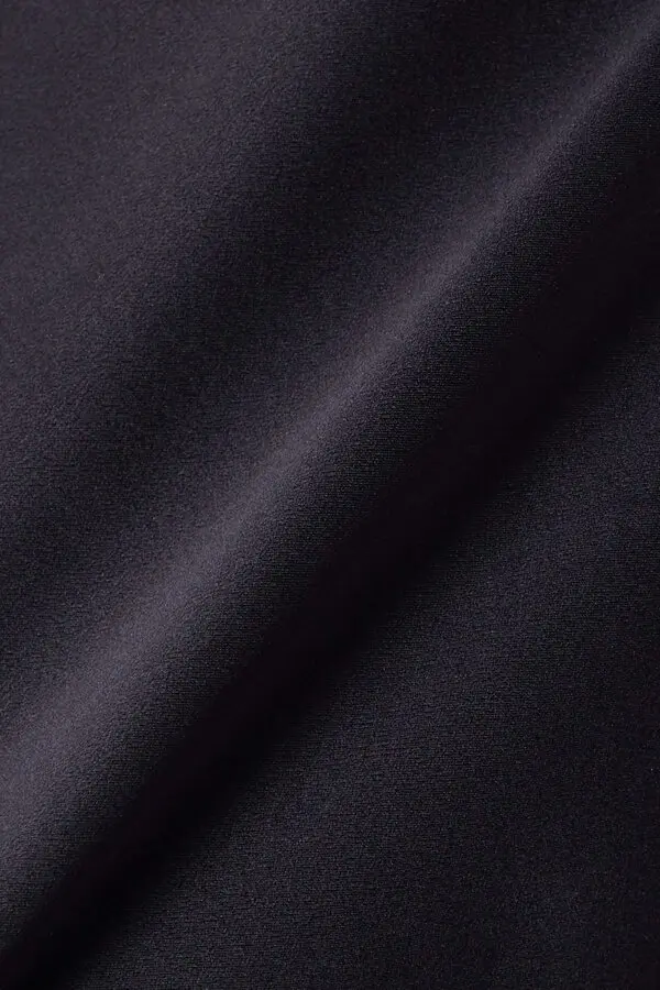 Saint Laurent Open-back Draped Silk-satin Top