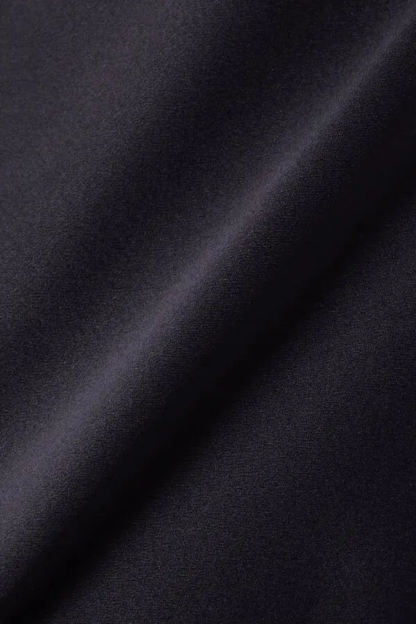 Saint Laurent Open-back Draped Silk-satin Top