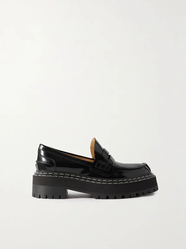 Proenza Schouler Patent-leather Platform Loafers