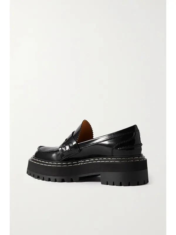 Proenza Schouler Patent-leather Platform Loafers