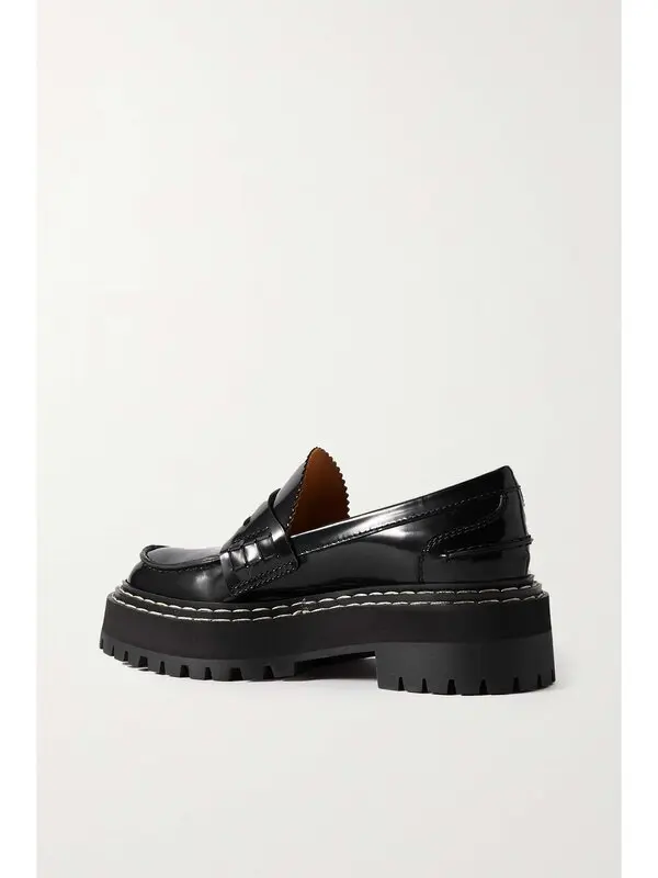 Proenza Schouler Patent-leather Platform Loafers