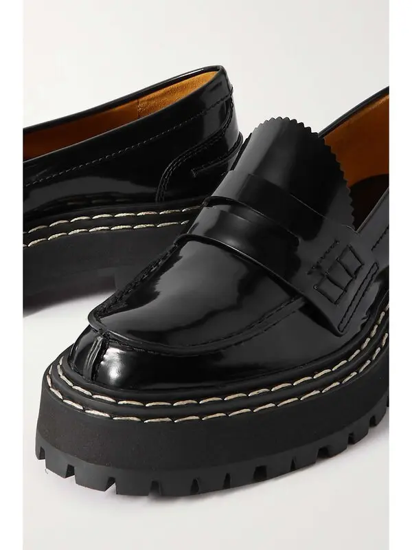 Proenza Schouler Patent-leather Platform Loafers