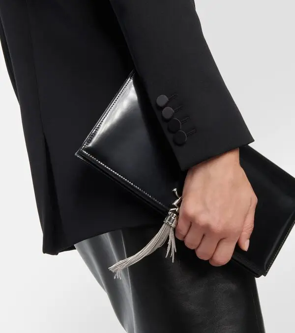 Saint Laurent Grain De Poudre Tuxedo Jacket